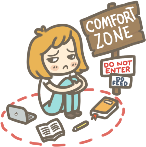 Download Fear Clipart Comfort Zone - Cartoon - ClipartKey