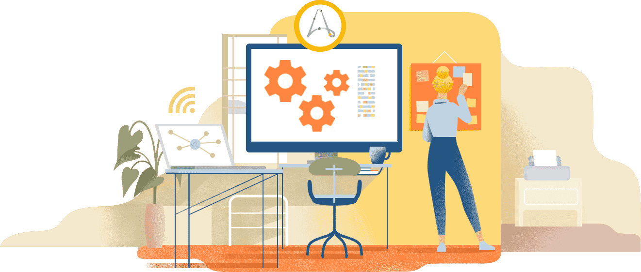 Download Illustration Automation Anywhere Digital Workers - Cartoon ...