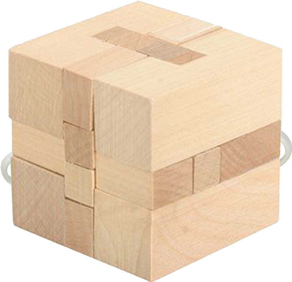 Download Cube Clipart Wooden Block - 3d Wooden Block Puzzle - ClipartKey