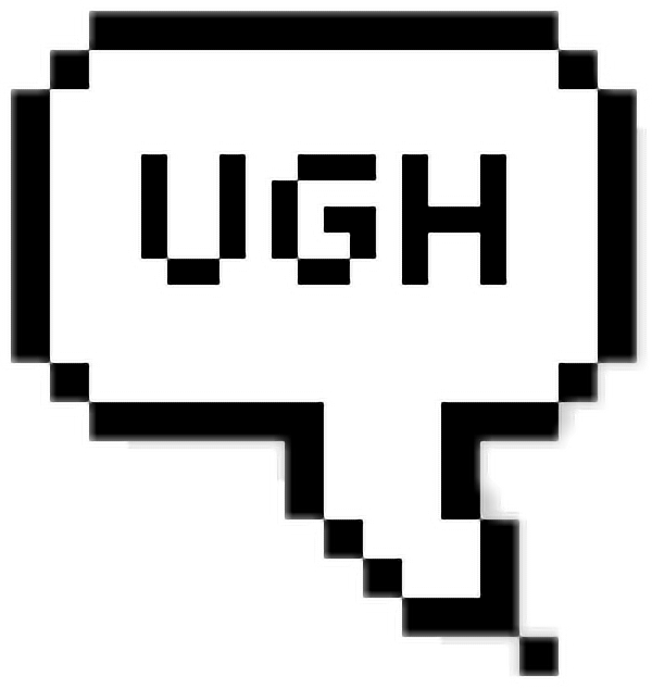 Download #ugh #sticker #pixel #tumblr #speechbubble - Pixel Heart ...