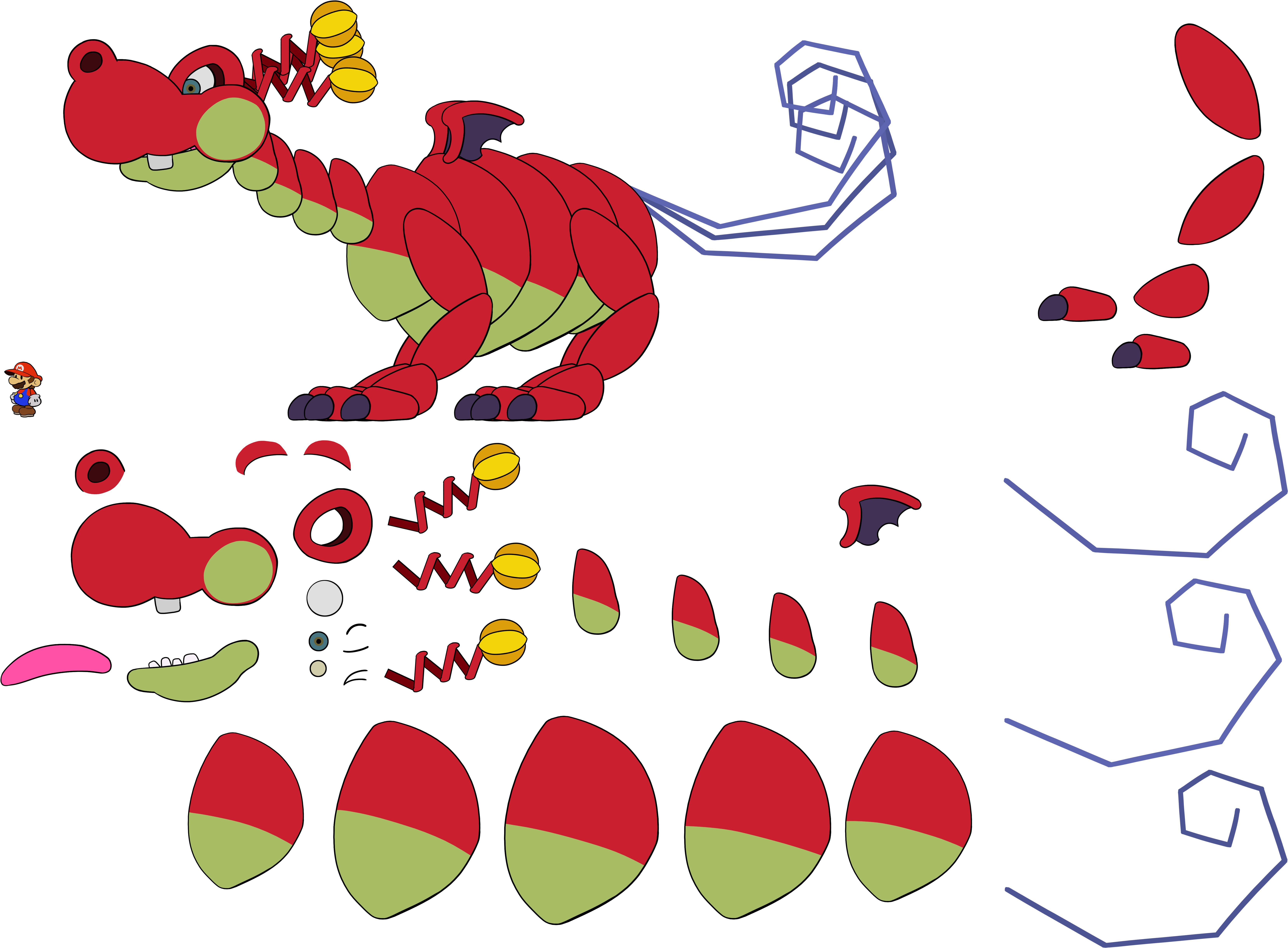 Download Paper Mario Bonetail - ClipartKey