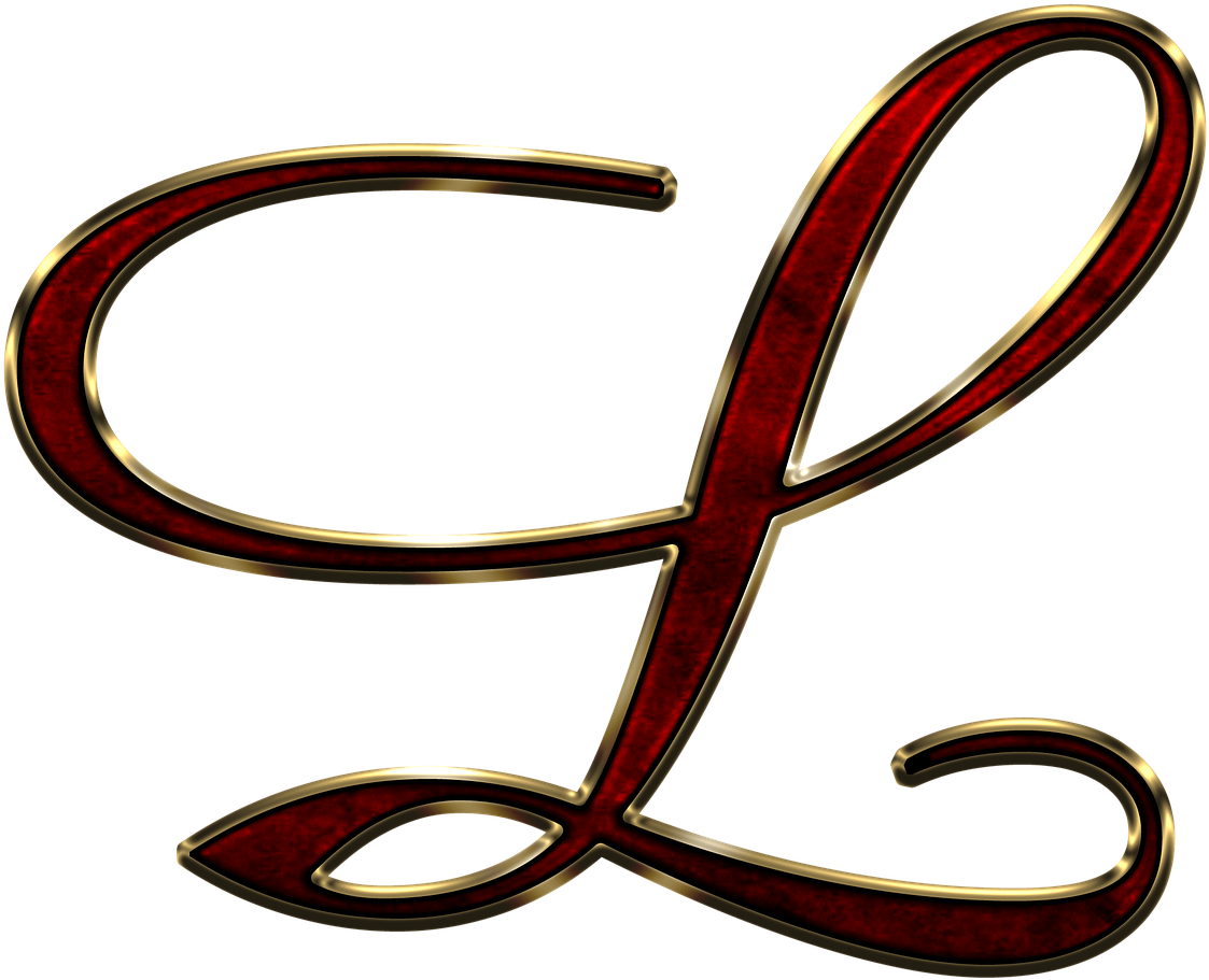 Download Transparent Initials Clipart - Letter L No Background - ClipartKey