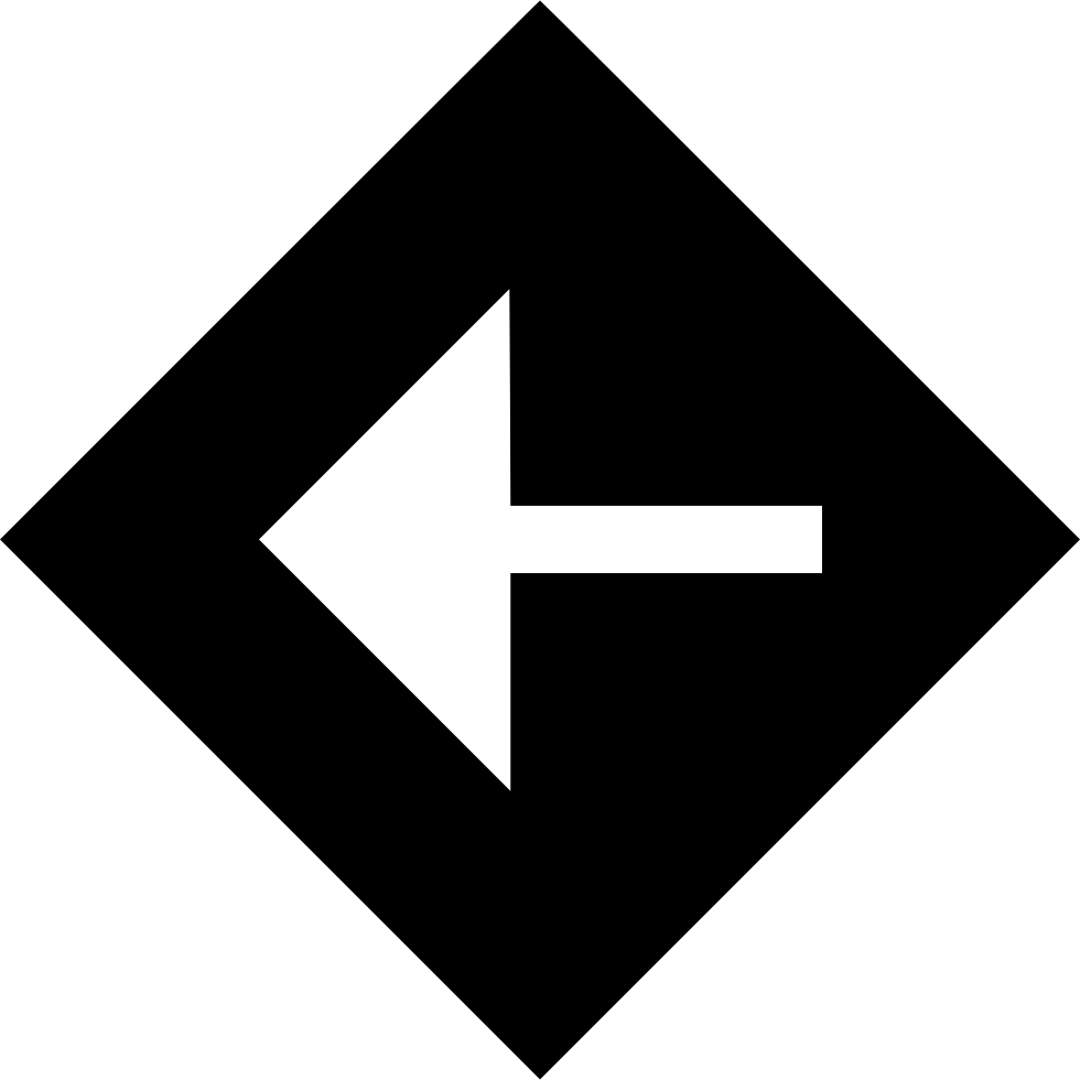 Download Point Left Arrow Pointer Cube - Cool Square Icon - ClipartKey