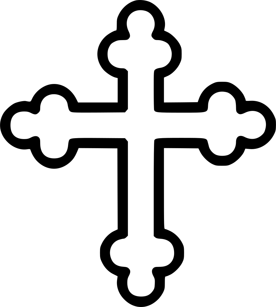 Download Orthodox Icon - Orthodox Cross Outline - ClipartKey