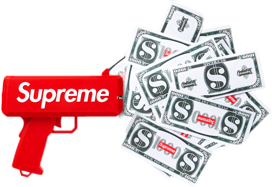 Download #supreme #money - Supreme Money Gun Drawing - ClipartKey