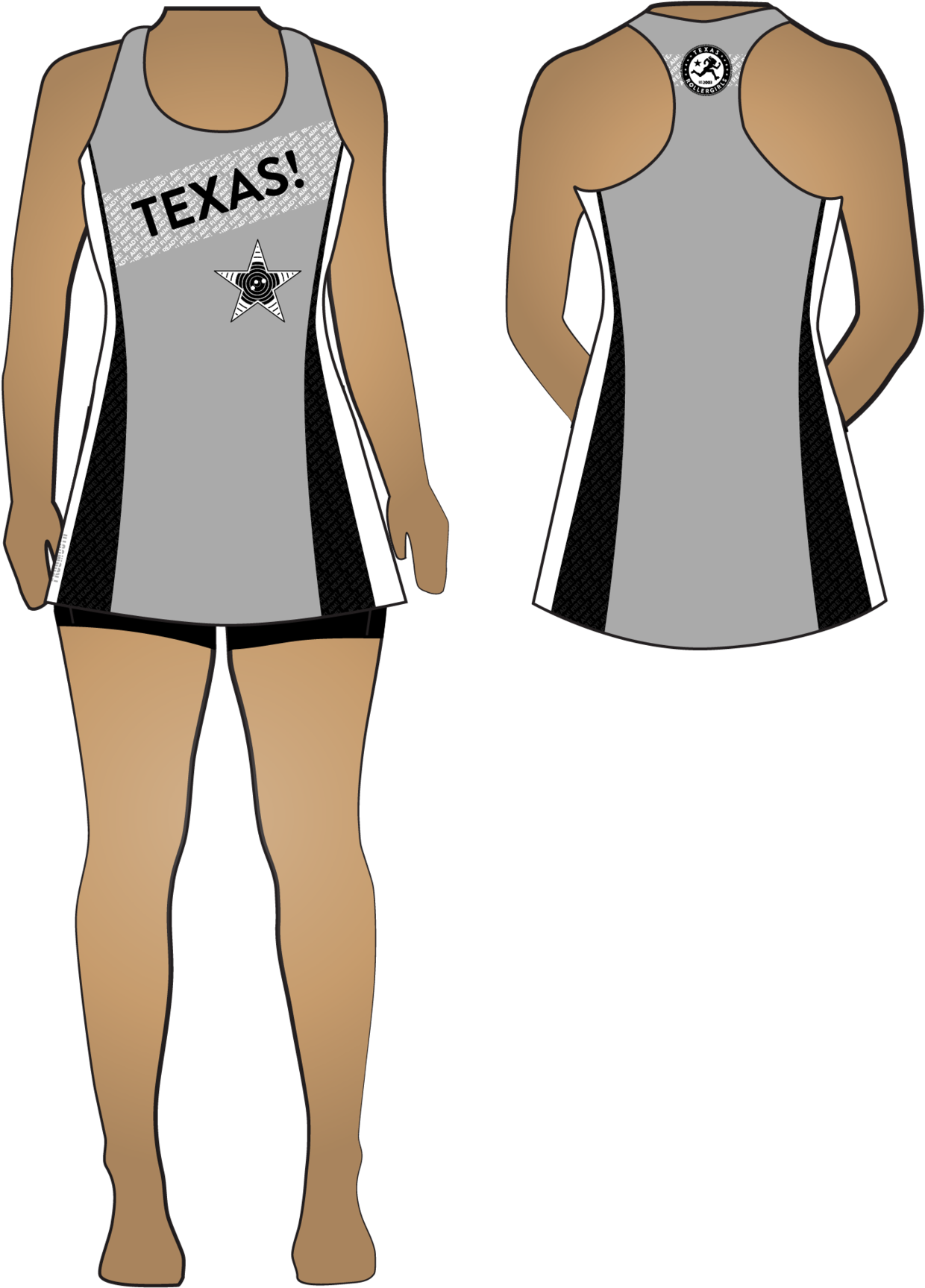 Download Txrg Firing Squad Uniform - Little Black Dress - ClipartKey