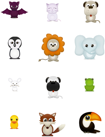 Download Fall Clipart Cute Critter - Cute Critters - ClipartKey