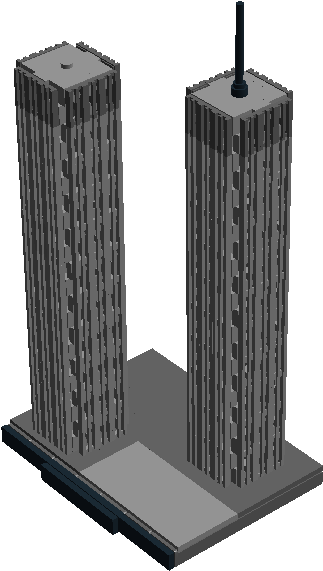 Download World Trade Center Clipart - Twin Towers Transparent - ClipartKey