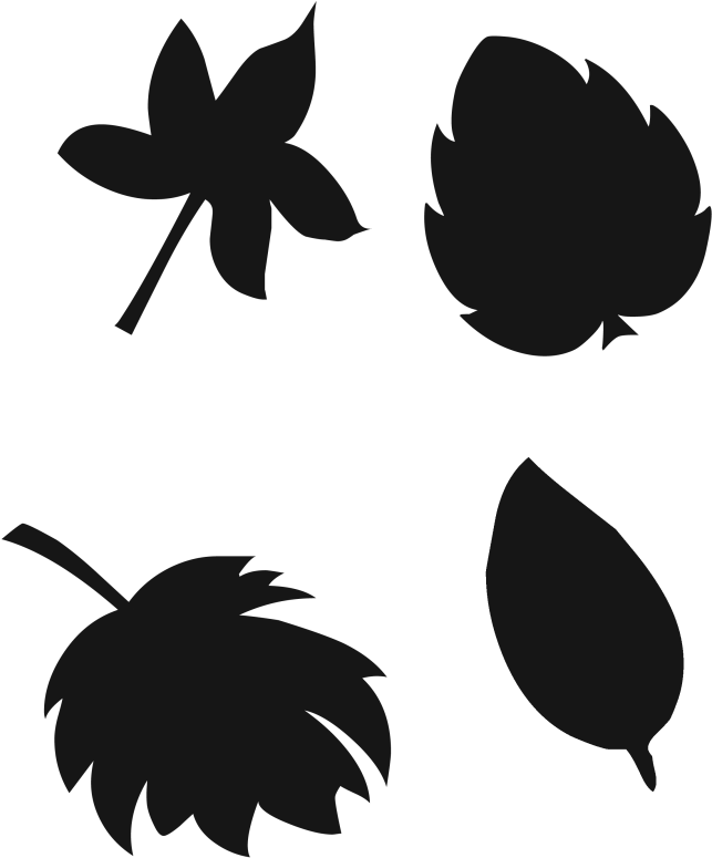 Download Autumn Clipart , Png Download - Fall Leaf Clipart Black And ...