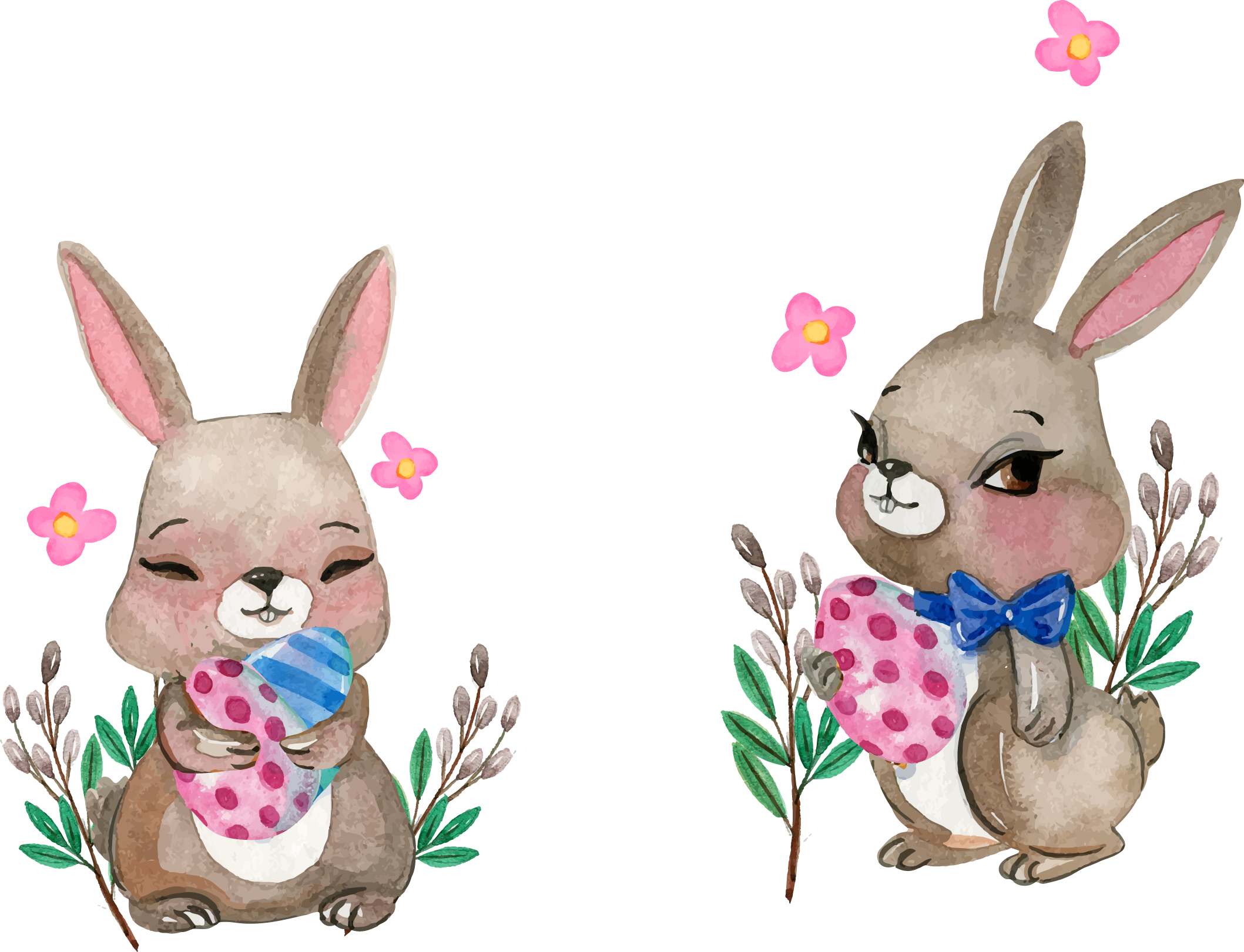 Download Easter Bunny Watercolor Png, Transparent Png - Easter Bunny ...