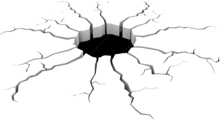 Download Transparent Grietas Png - Cartoon Hole In The Ground - ClipartKey