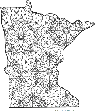 Download Free Printable Minnesota Coloring Page With Pattern - Free ...