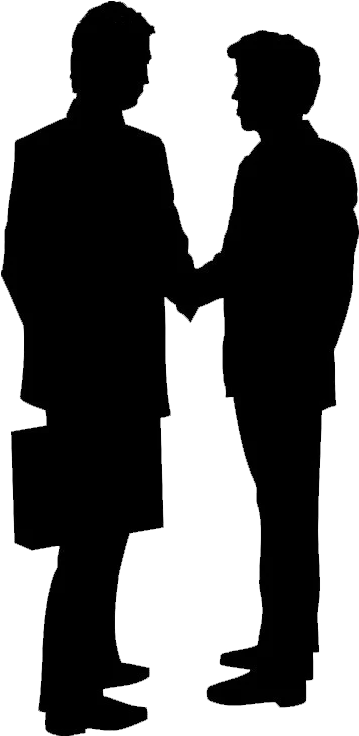 Download Handshake Sticker Decal - Men Shaking Hands Silhouette ...