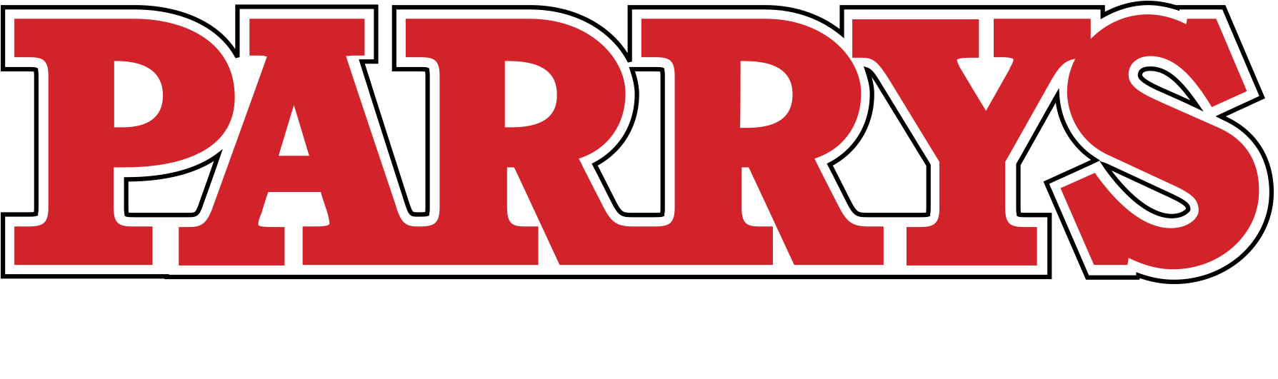 Download Parrys Logo White2 - Thicc Png - ClipartKey