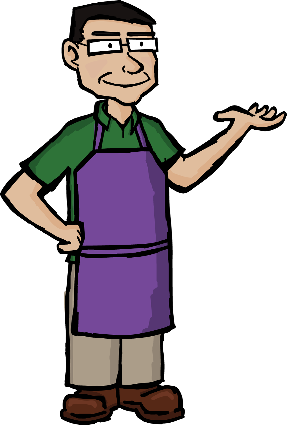 Download Employee Clipart Shop Owner - Grocery Store Employee Clipart ...