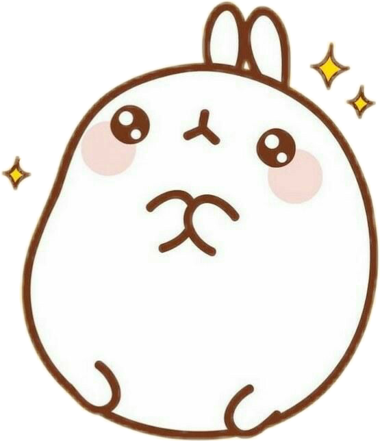 Download #molang #cute - Molang With Transparent Background - ClipartKey