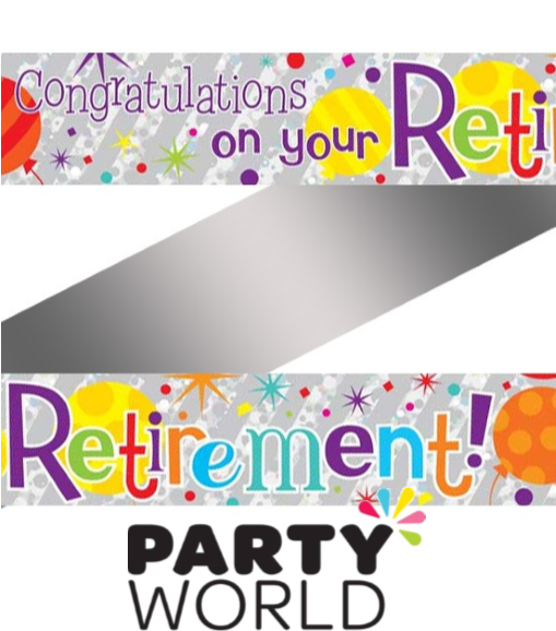 Download Clip Art Happy Retirement Banner Clip Art - Clipart ...