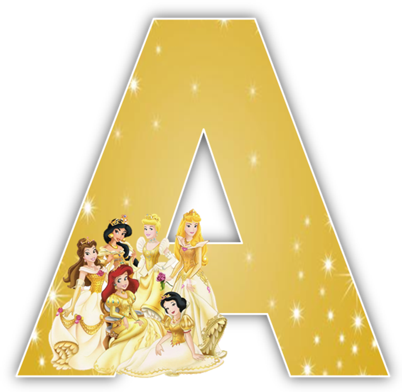 Download Princess Clipart Letter - Disney Princess Alphabet Letters ...