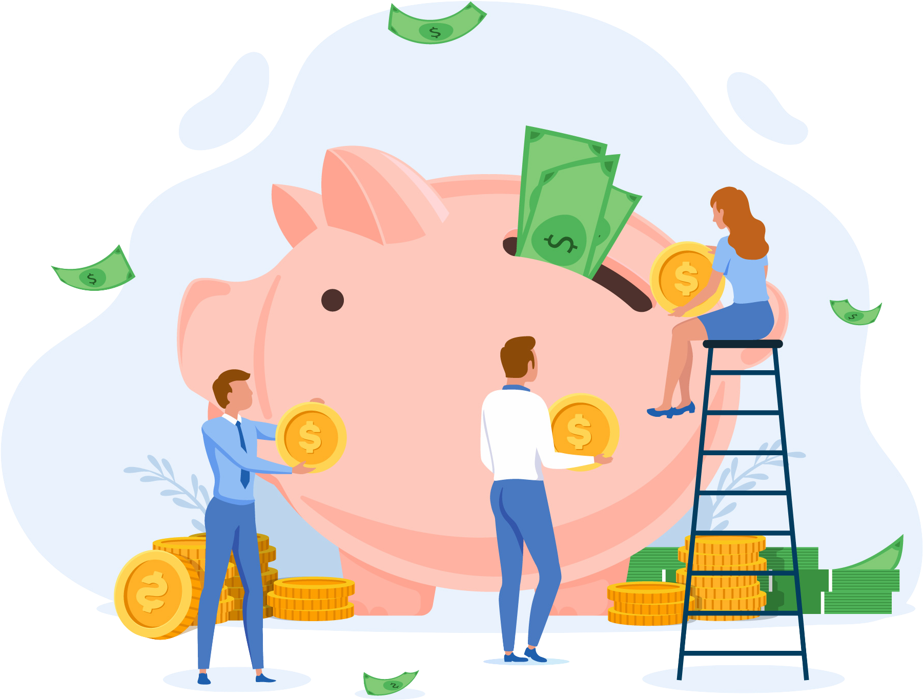 Download Budgeting - Cartoon - ClipartKey