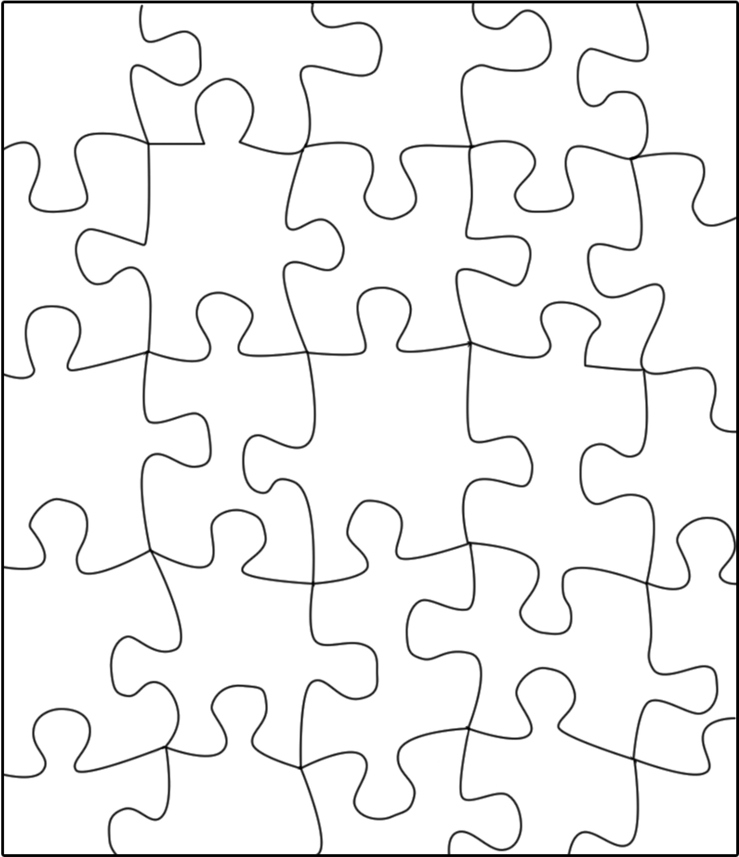 Download Printable Pieces Lovetoknow Easy - Cut Out Puzzle Template ...