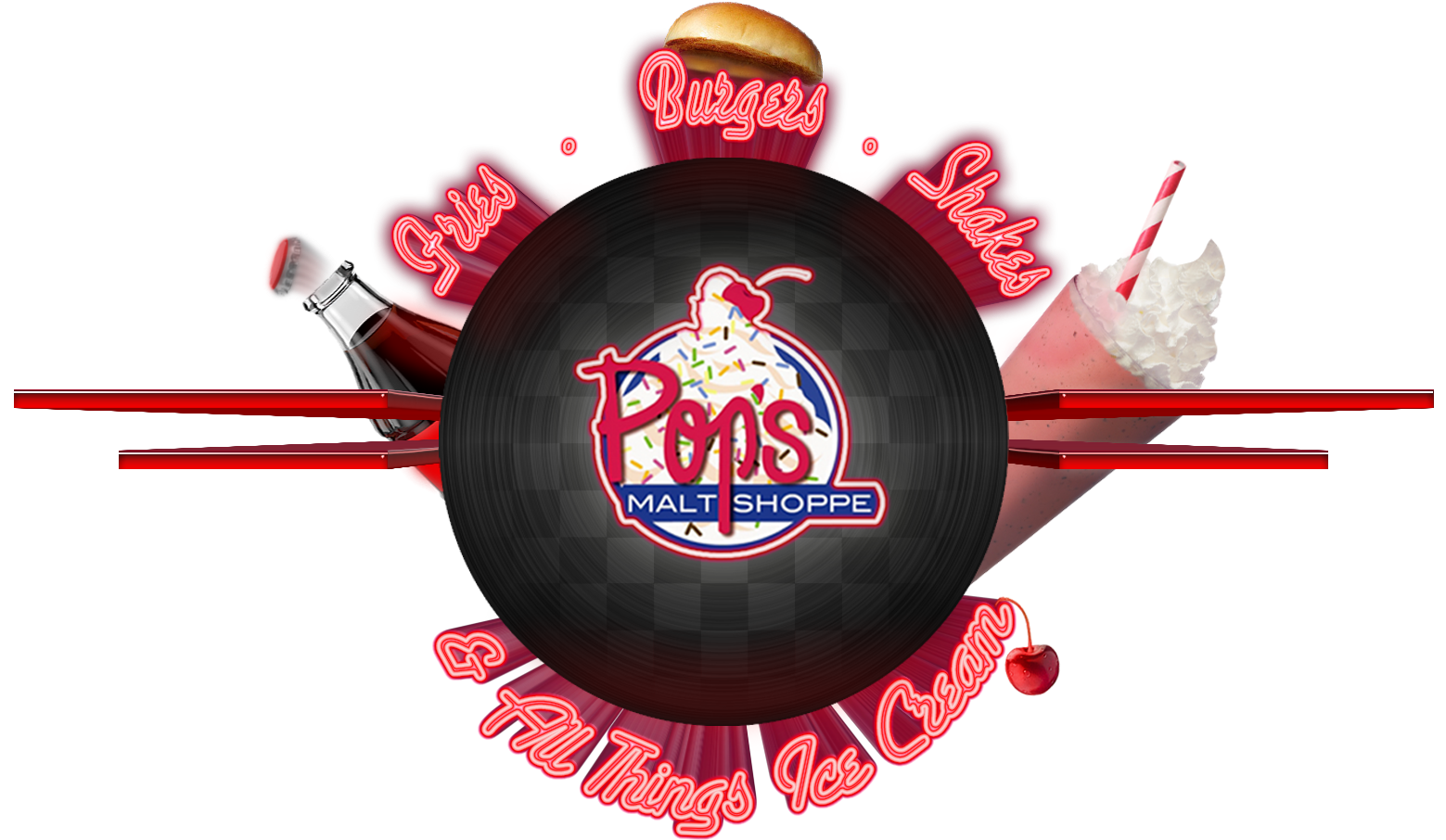 Download 50s Clipart Malt Shop - Graphic Design - ClipartKey