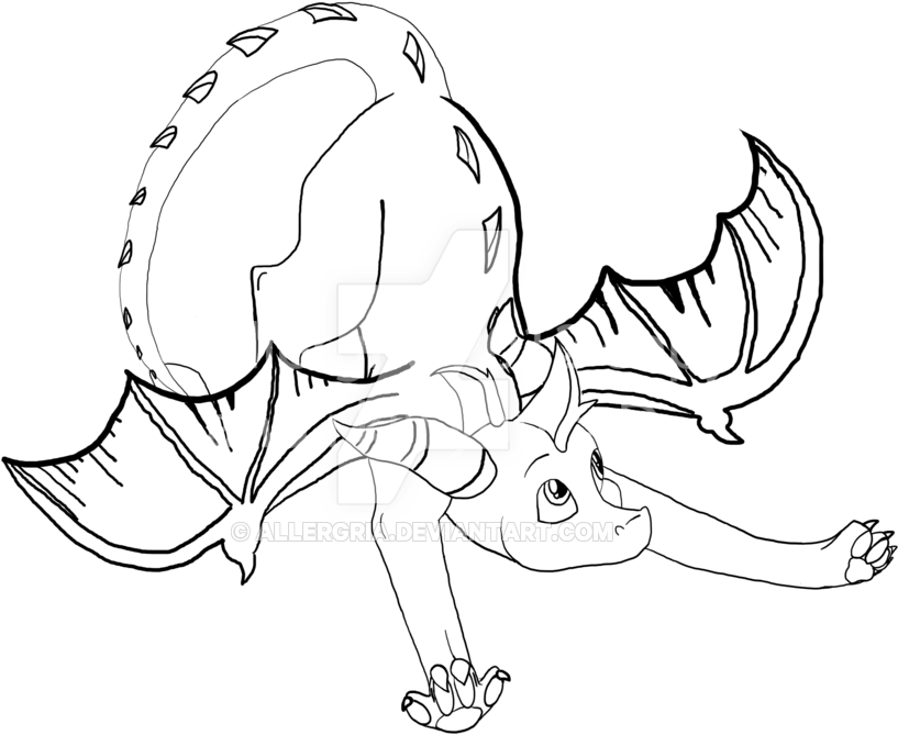 Download Spyro Lineart - ClipartKey