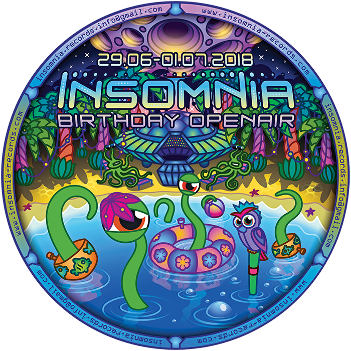 Download Insomnia Birthday Openair - Circle - ClipartKey