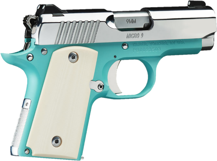 Download # #gun #pistol #revolver #girly#weapon #teal #green - Kimber ...