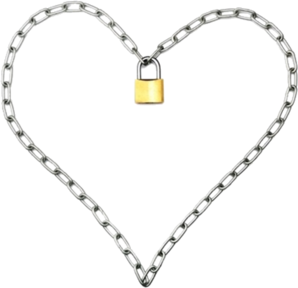 Download Transparent Heart Chain Clipart - Goth Heart Chain Png ...