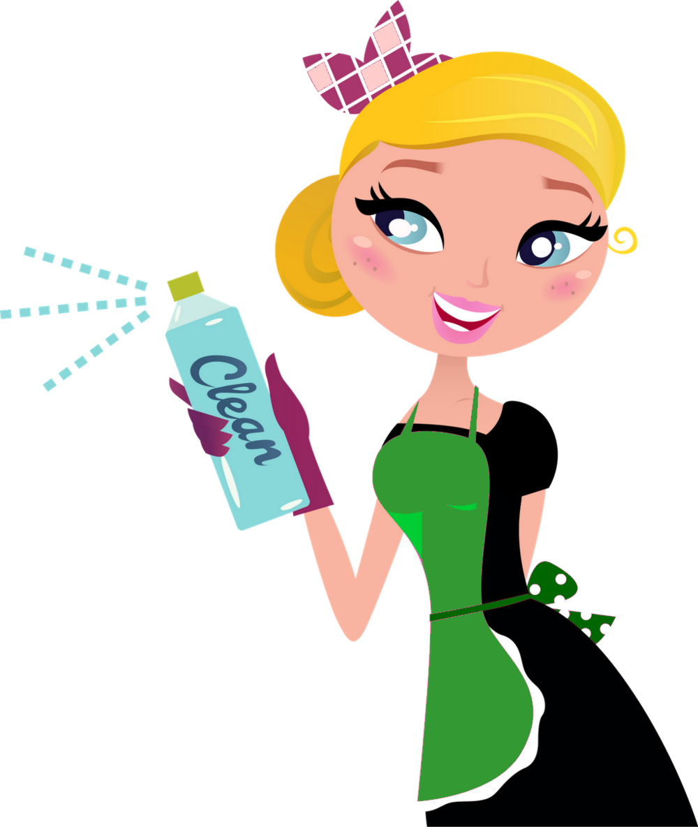 Download Out Clipart Sparkling Clean Kitchen - Housekeeper Clipart ...