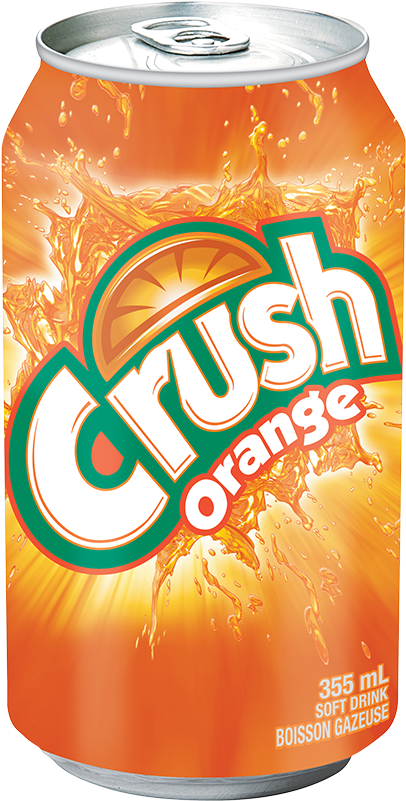 Download Crush Soda Png - Orange Crush Can Png - ClipartKey