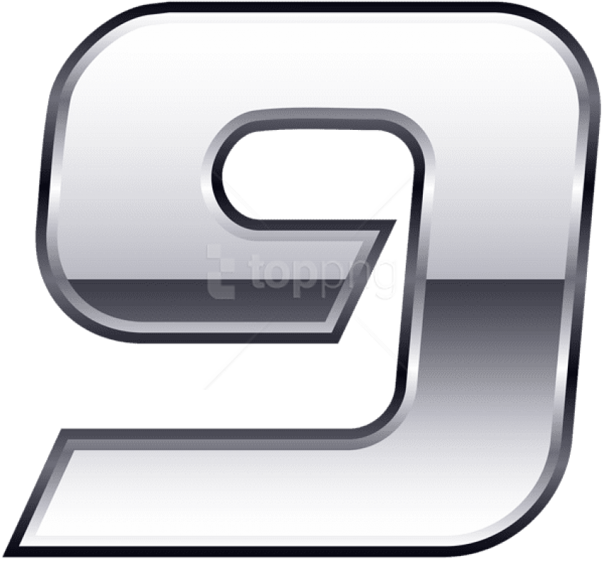 Download Silver Number Nine Transparent Png Clip Art - Transparent Nine ...