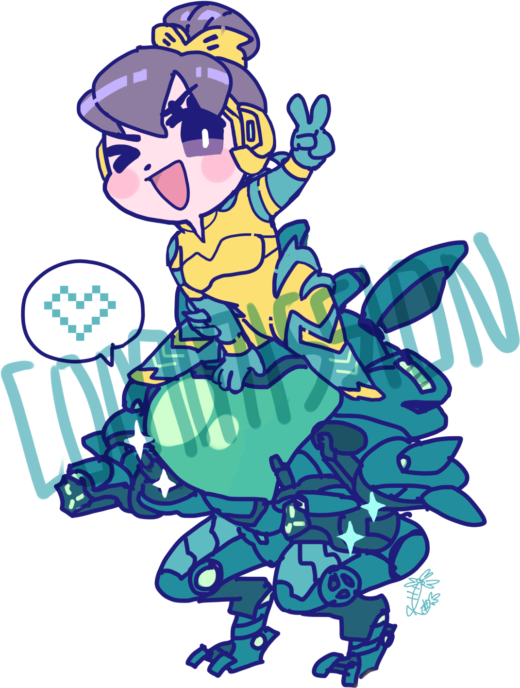 Download Va Commission so Happy, My First Overwatch Commission - D Va ...