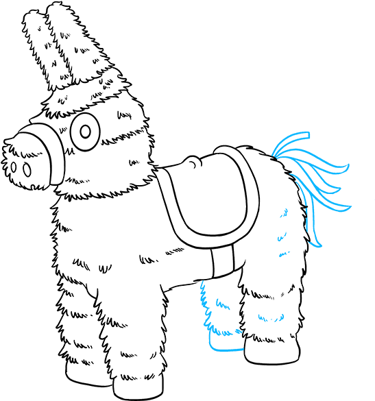 Download Draw A Pinata Step By Step - ClipartKey