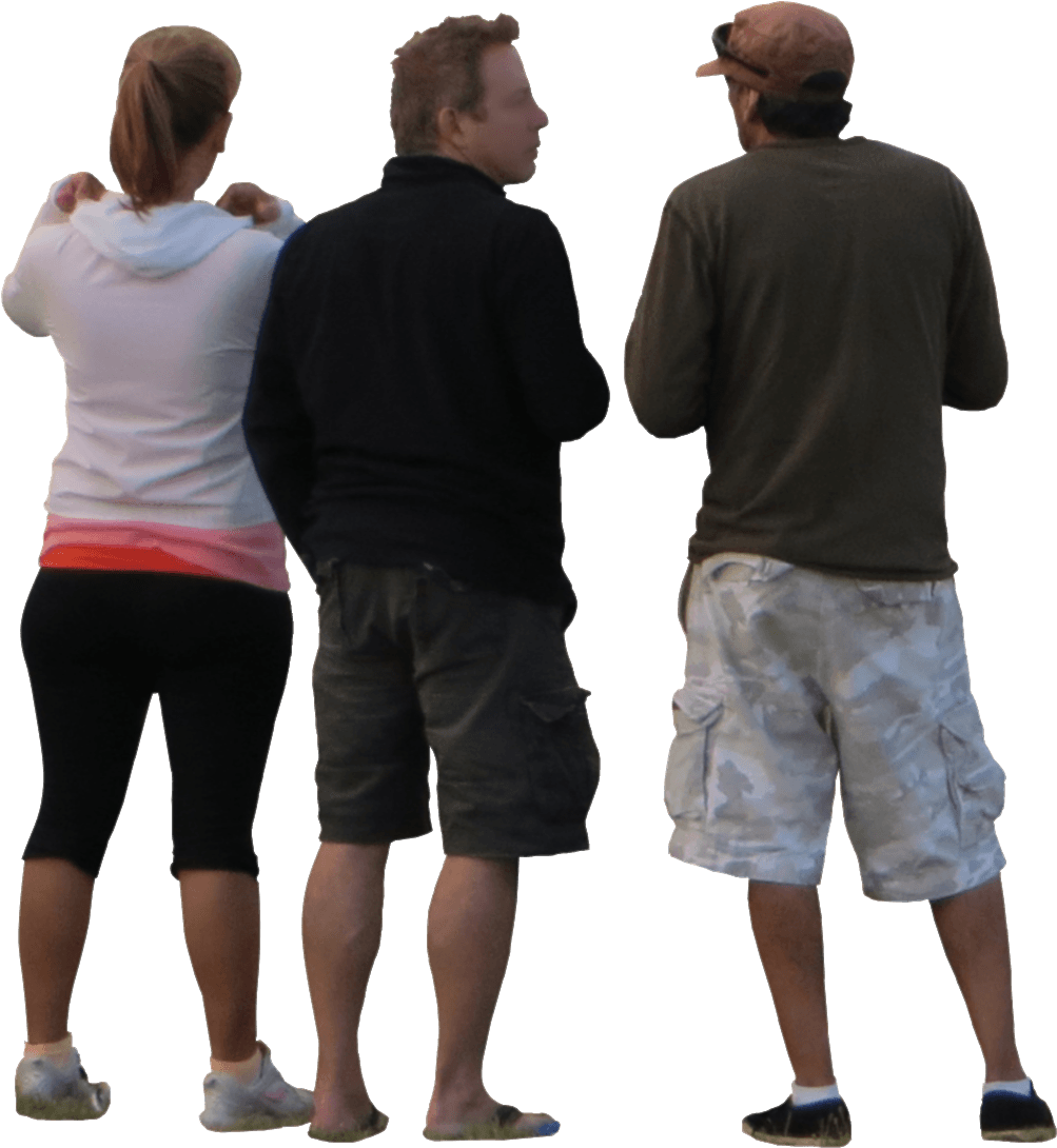 Download Person Standing Back View - People Png - ClipartKey