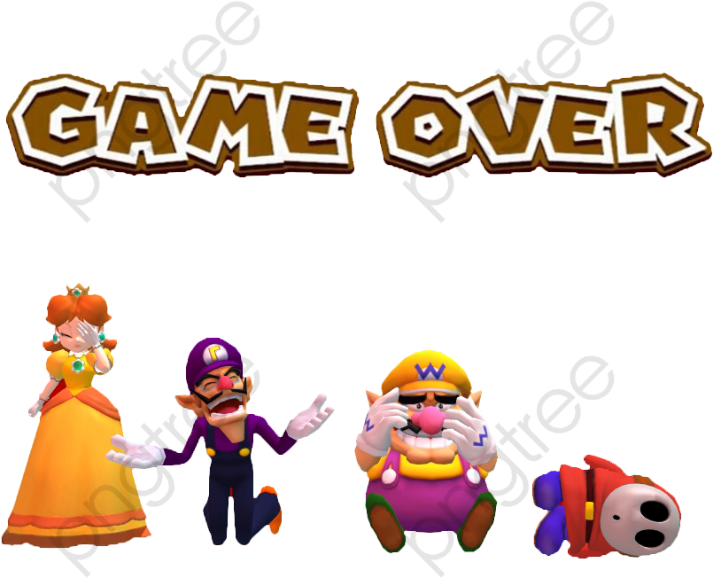 Download Cartoon Game Png Transparent - Game Over 1kamz - ClipartKey