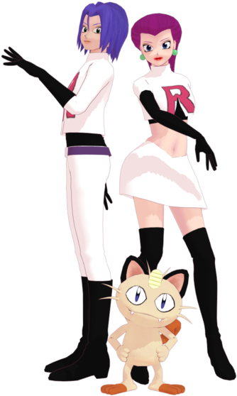 Download Mmd Dl Series Models - Team Rocket 3d Model - ClipartKey