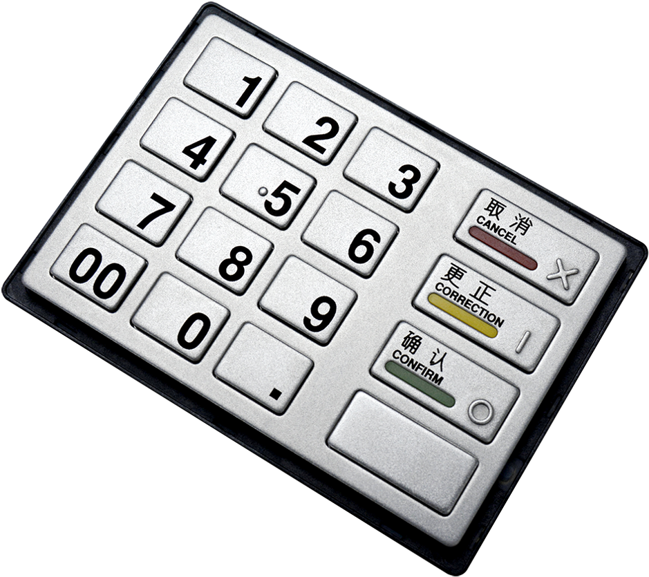 Download Clip Art Atm Number Pad - Numeric Keypad - ClipartKey