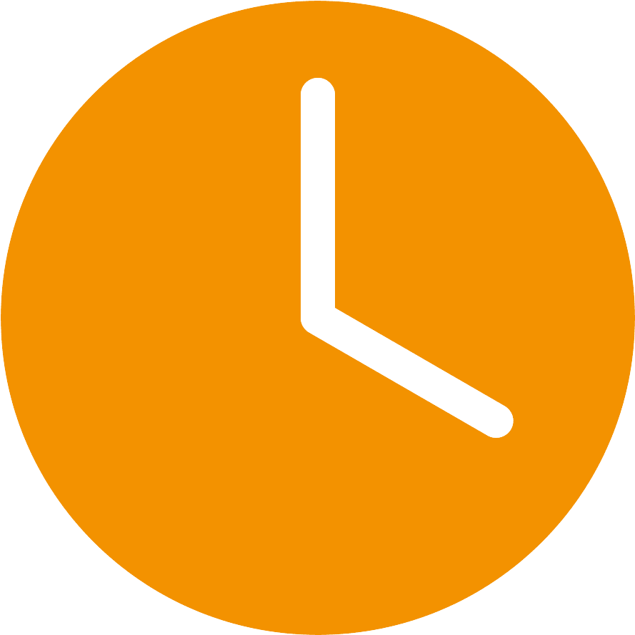 Download Orange Clock Png Icons - ClipartKey