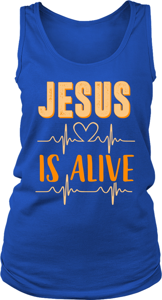 Download Jesus Is Alive - Active Tank - ClipartKey
