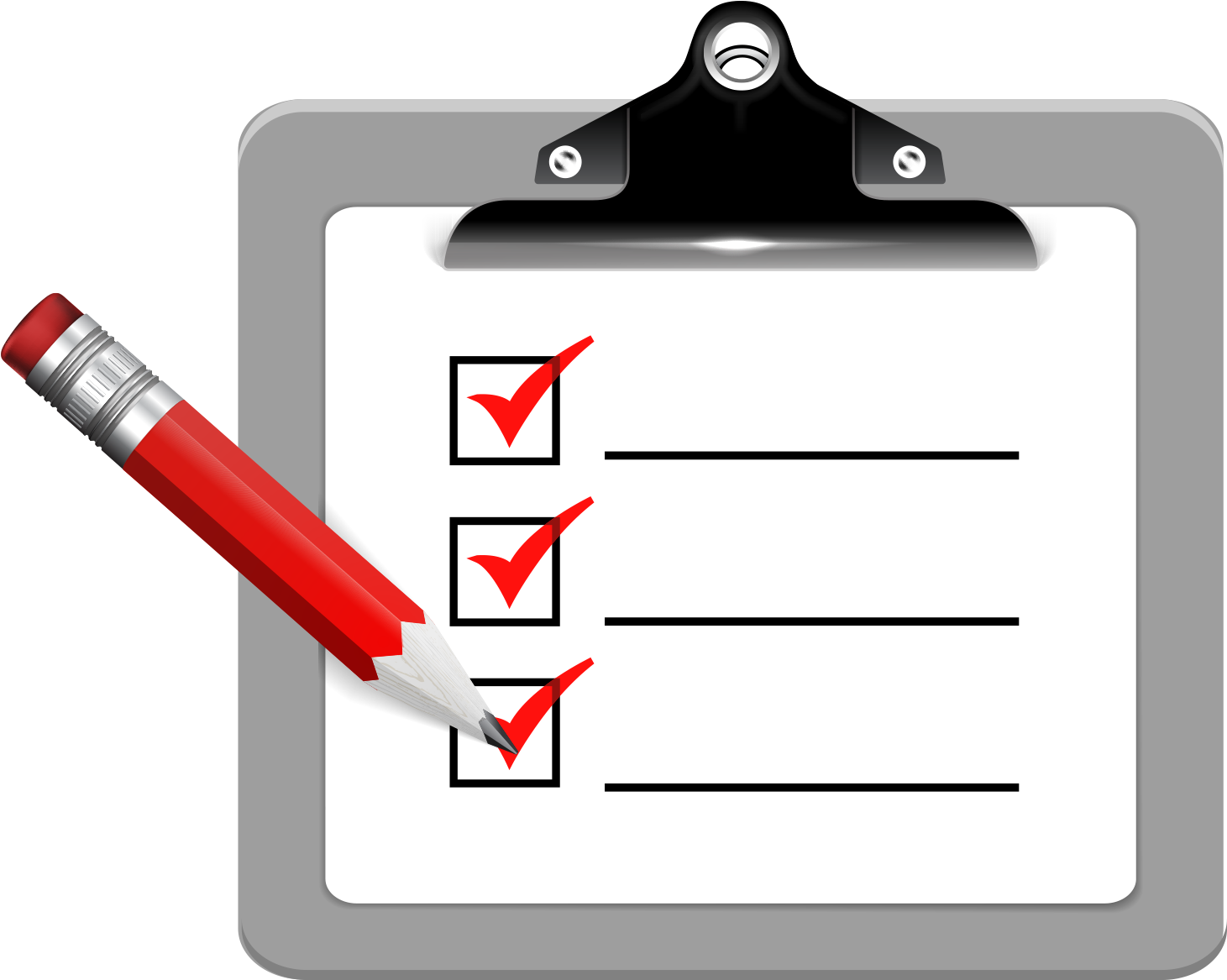 Download Evaluation Clipart Self Appraisal - Clipboard Checklist Clipart - ClipartKey