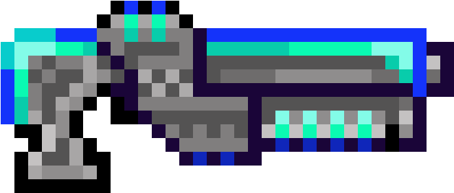 Download Terraria Gun Pixel Art - ClipartKey