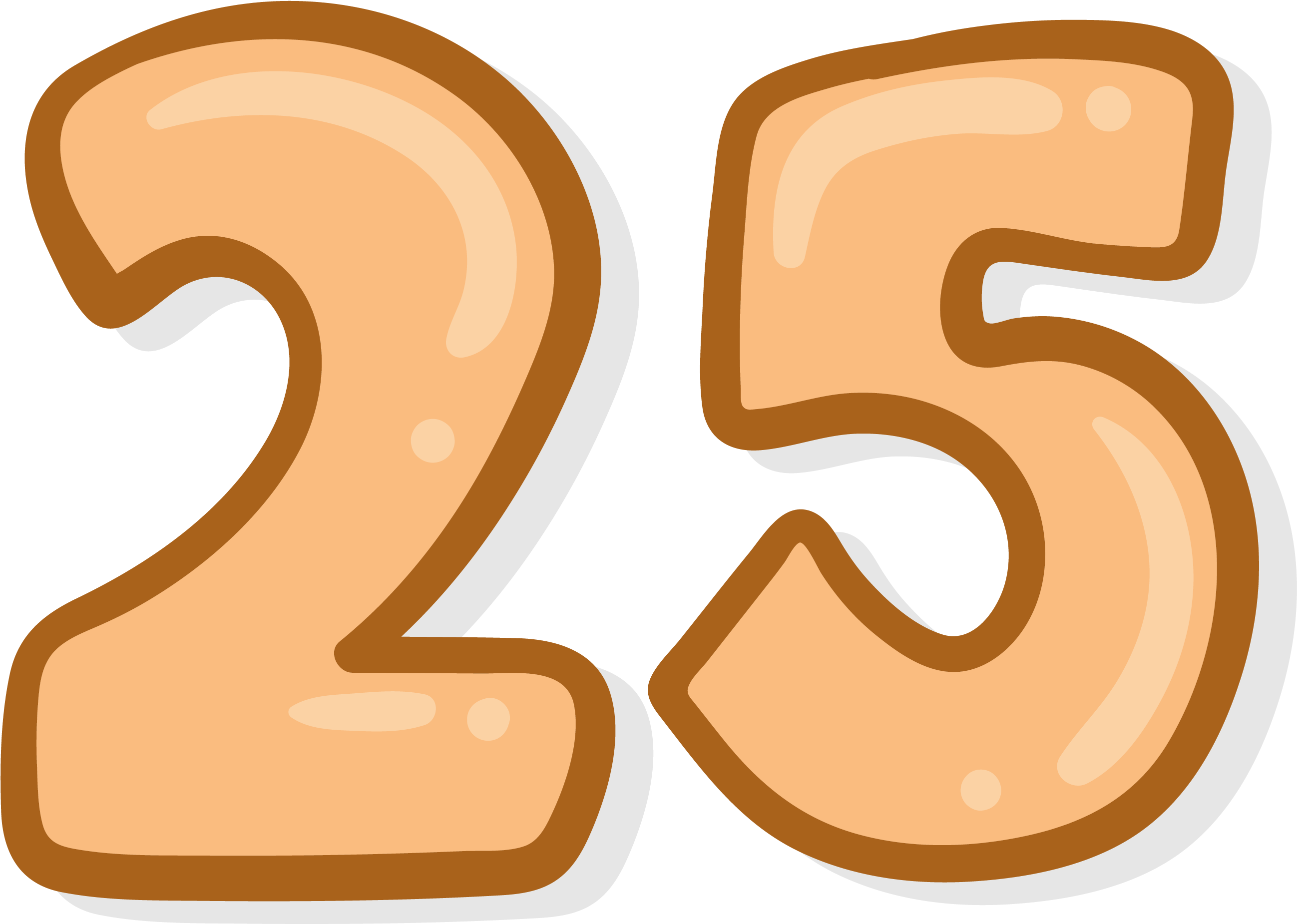 Download 25 Number Png Free Image - Number 25 Clipart Png - ClipartKey