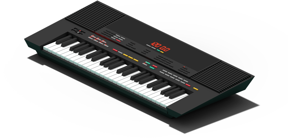 Download Transparent Keyboard Keys Png - Electric Piano - ClipartKey