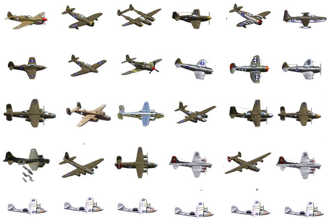 Download Fighter Plane Sprite Png - World War 2 Plane Sprite - ClipartKey