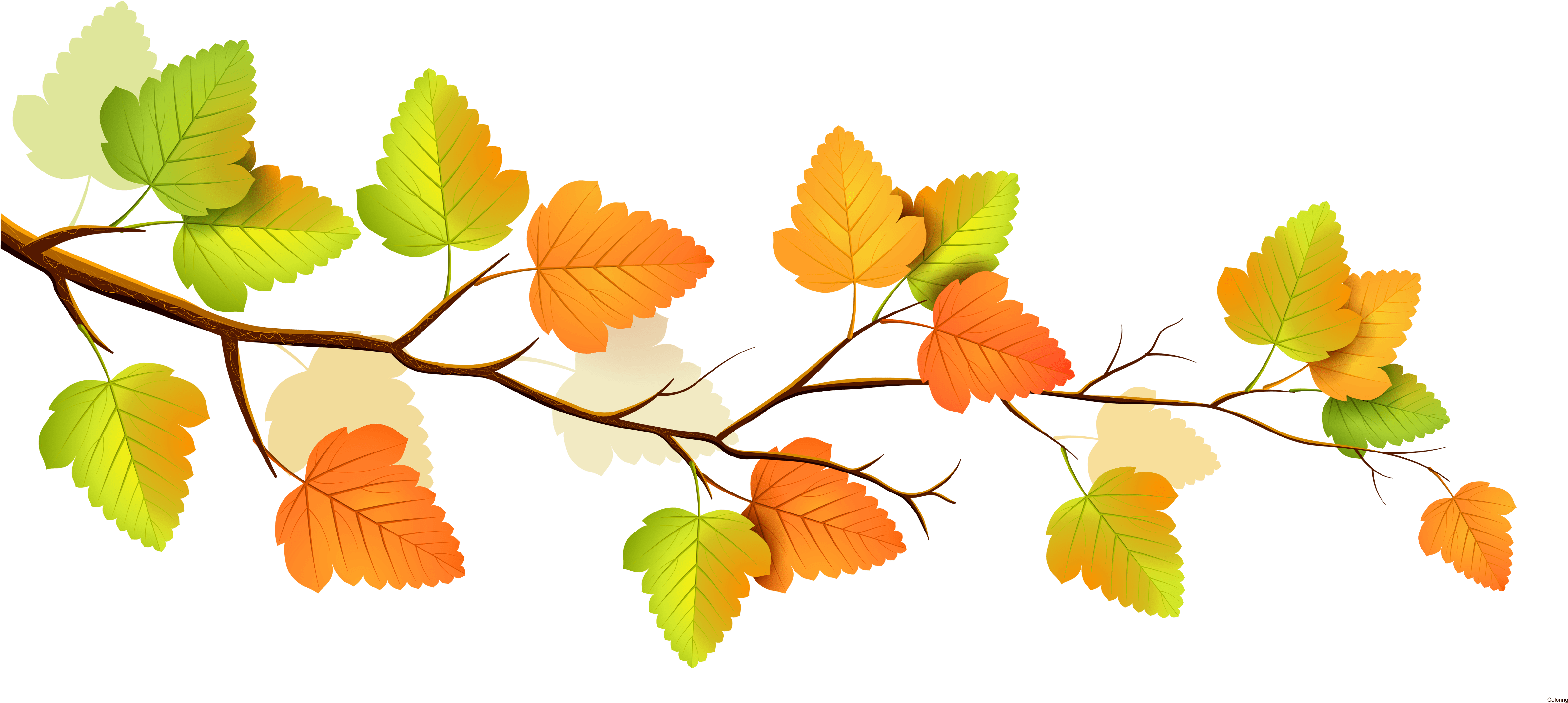 Download Fall Autumn Clipart 2 By Michael - Fall Tree Branch Clip Art ...