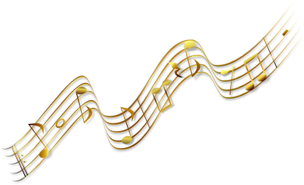 Download Gold Music Notes Clipart - ClipartKey
