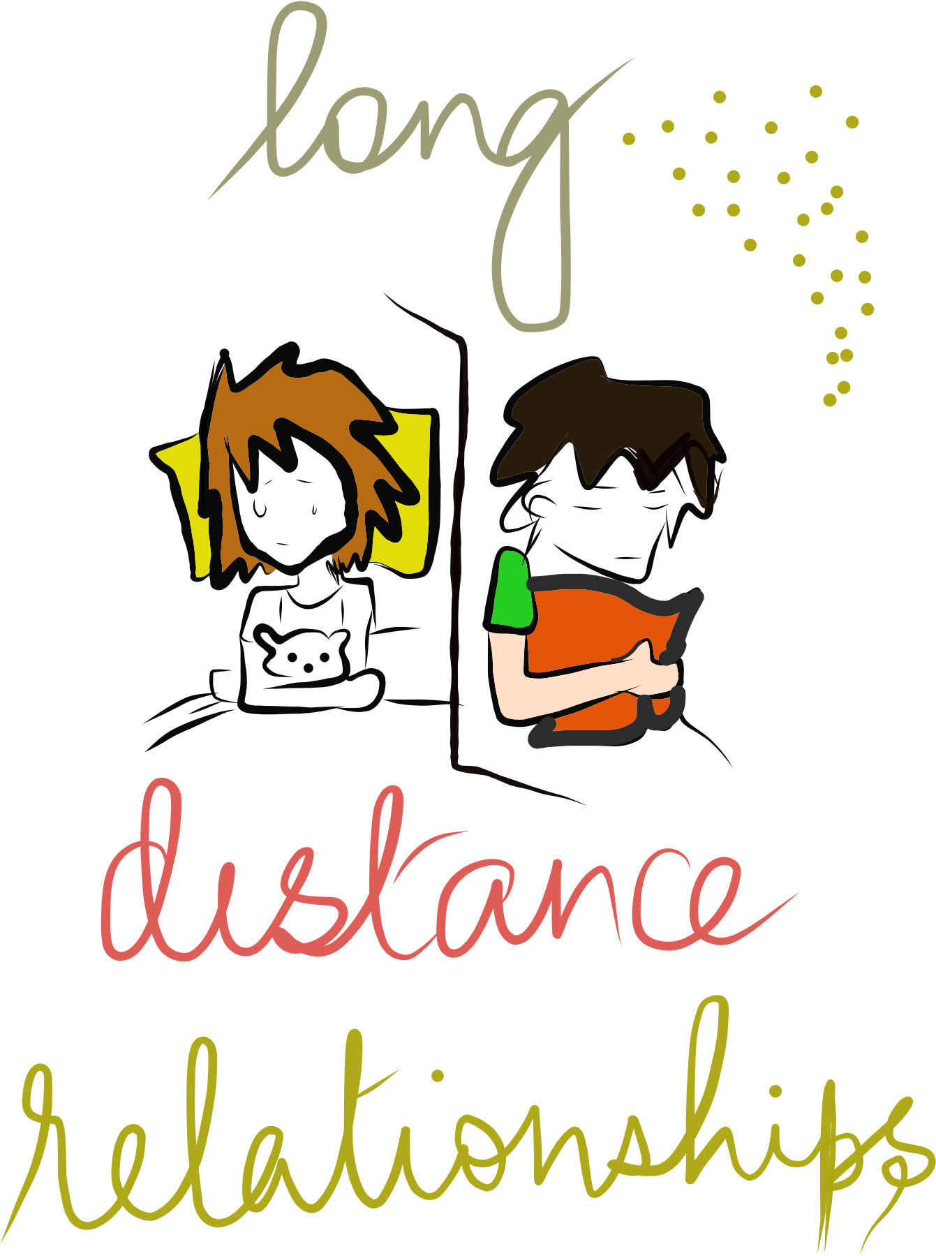 Download How To Make A Long Distance Relationship Work - Cartoon Long ...