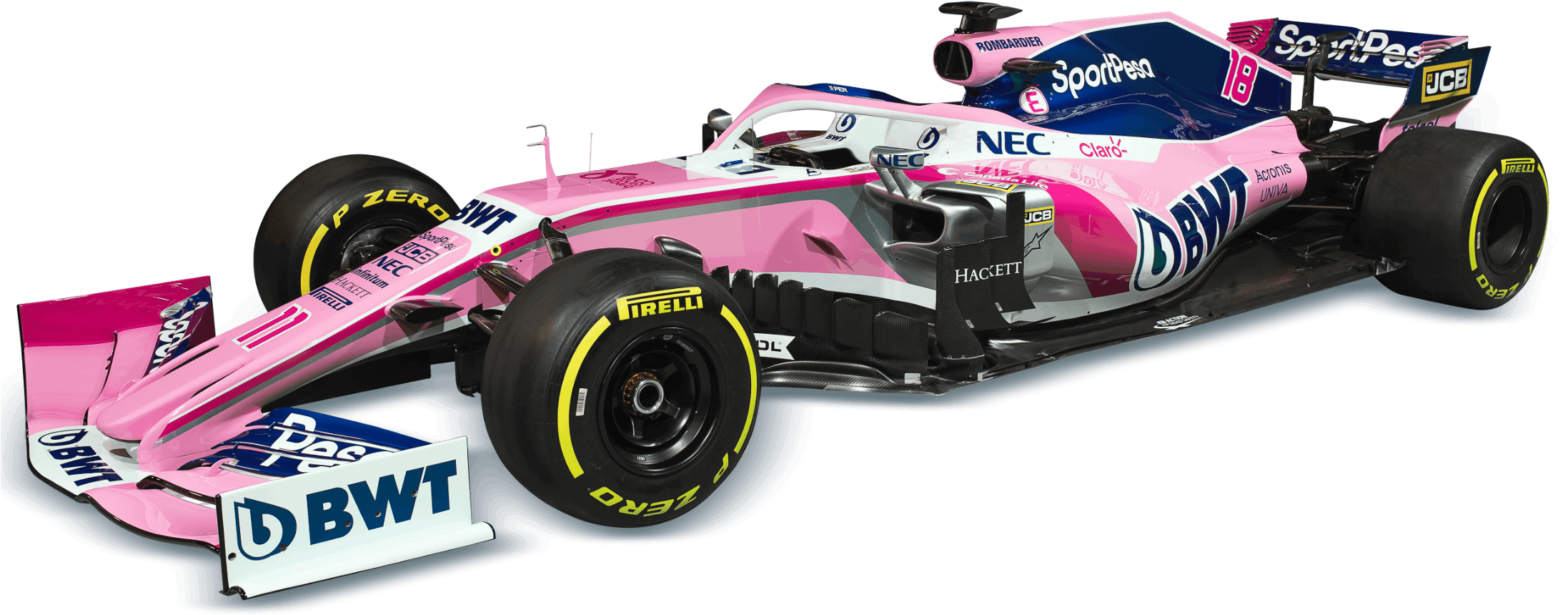 Download Transparent F1 Car Png - New Racing Point F1 Car 2019 - ClipartKey