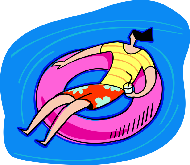 Download Swimming Clipart Inner Tube - Floating On Tube Clip Art ...